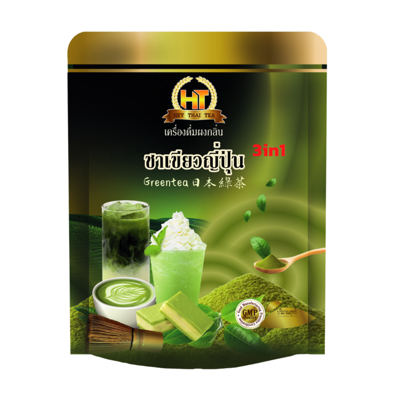3in1 Japanese Green Tea Drink Powder - โรงงาน